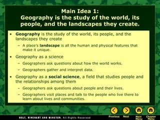 Chapter 1 P.ppt | Geography | Science