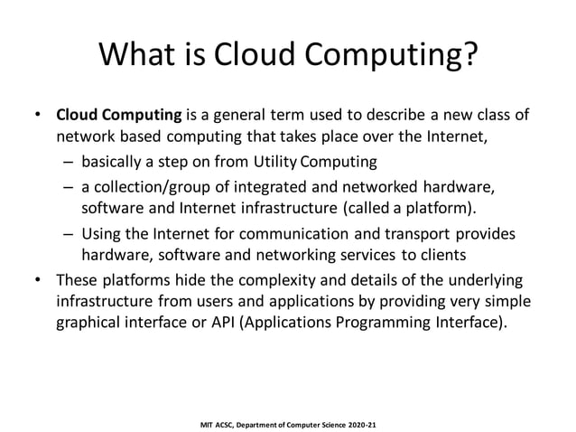 Introduction to Cloud computing | PPT