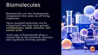 biomolecules there importance and functions | PDF