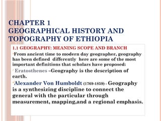 CHAPTER 1 geography grade 9 part 1 PowerPoint presentation | PPTX