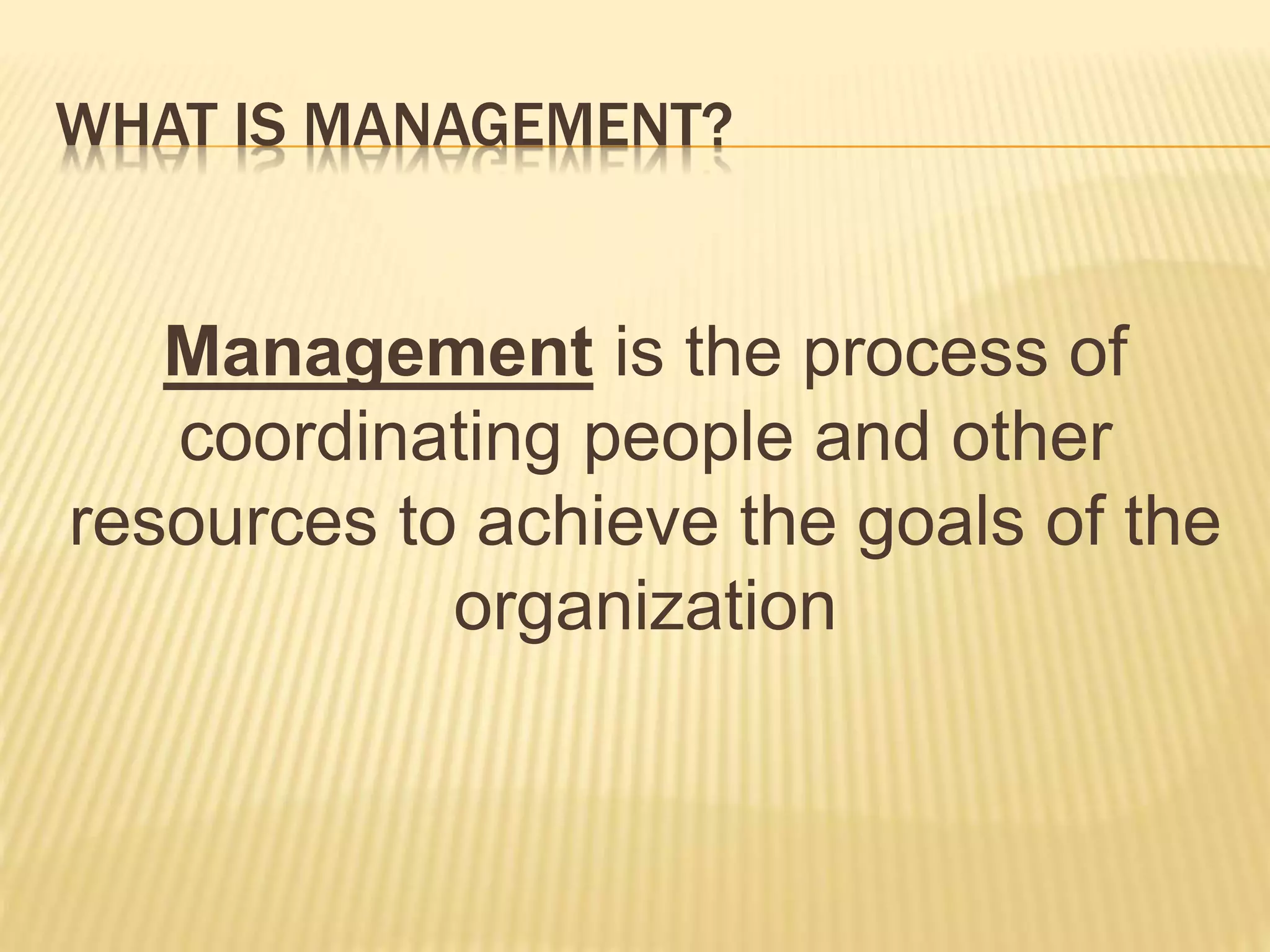 Introduction to Management | PPT
