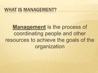 Introduction to Management | PPT