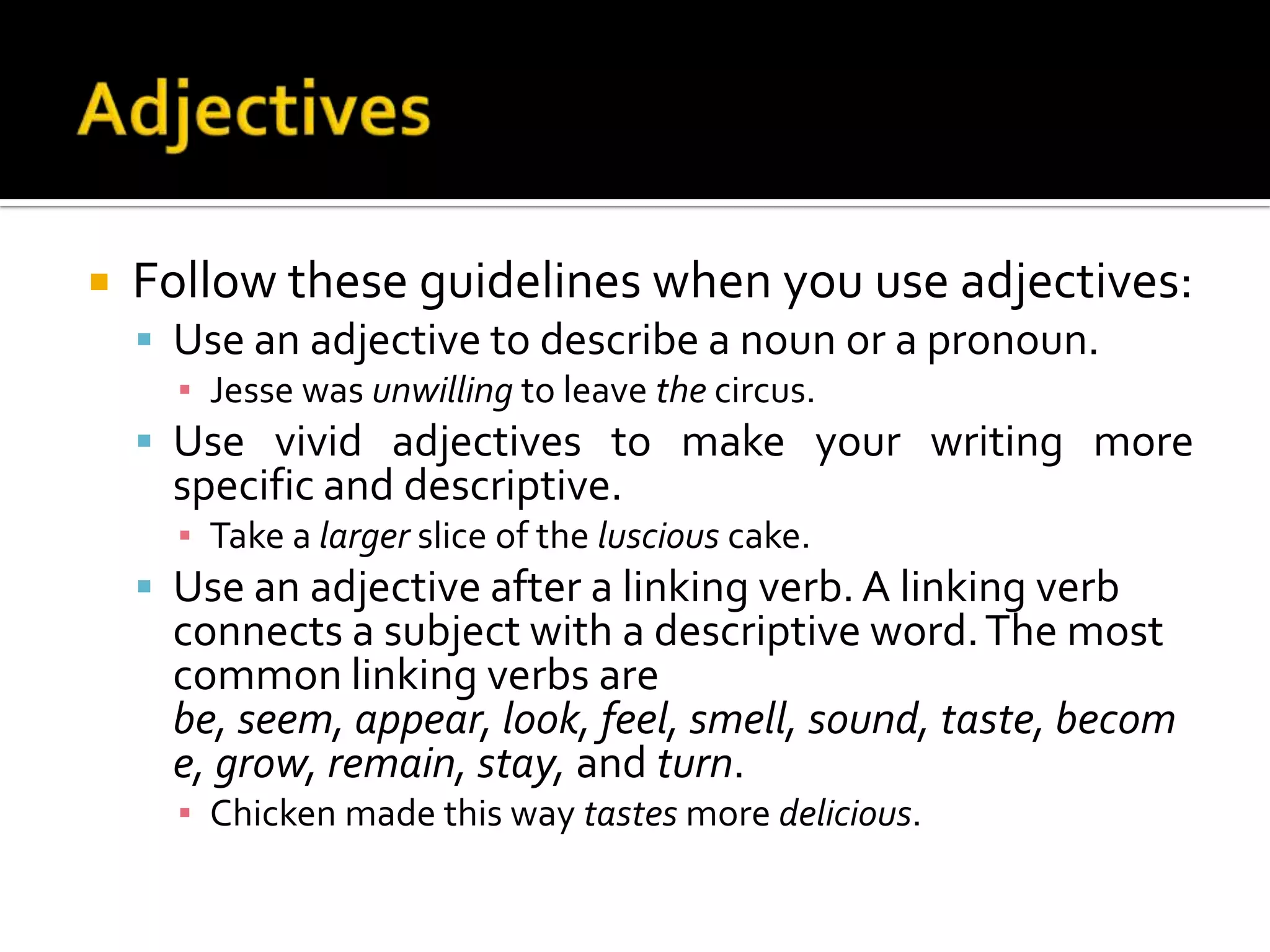 Parts of Speech | PPTX