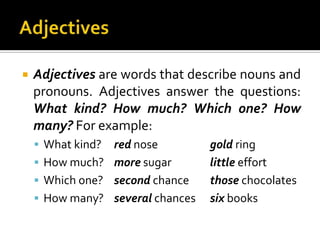 Parts of Speech | PPTX