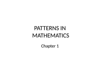 chapter 1 class6 pattern in maths notes .pptx