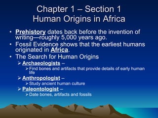 Chapter 1 – peopling of the world | PPT