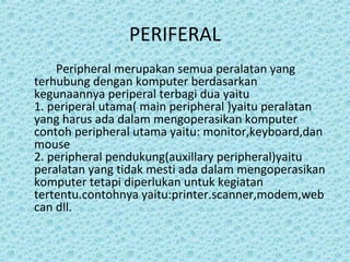 Chapter 1 peripheral | PPT