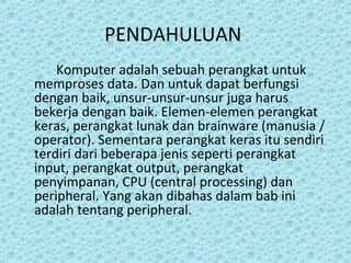 Chapter 1 peripheral | PPT