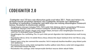 Chapter 1 perkenalan code igniter 2.0 | PDF