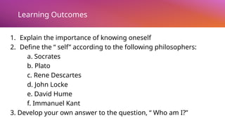 Chapter 1 Philosophical View of the Self.pptx