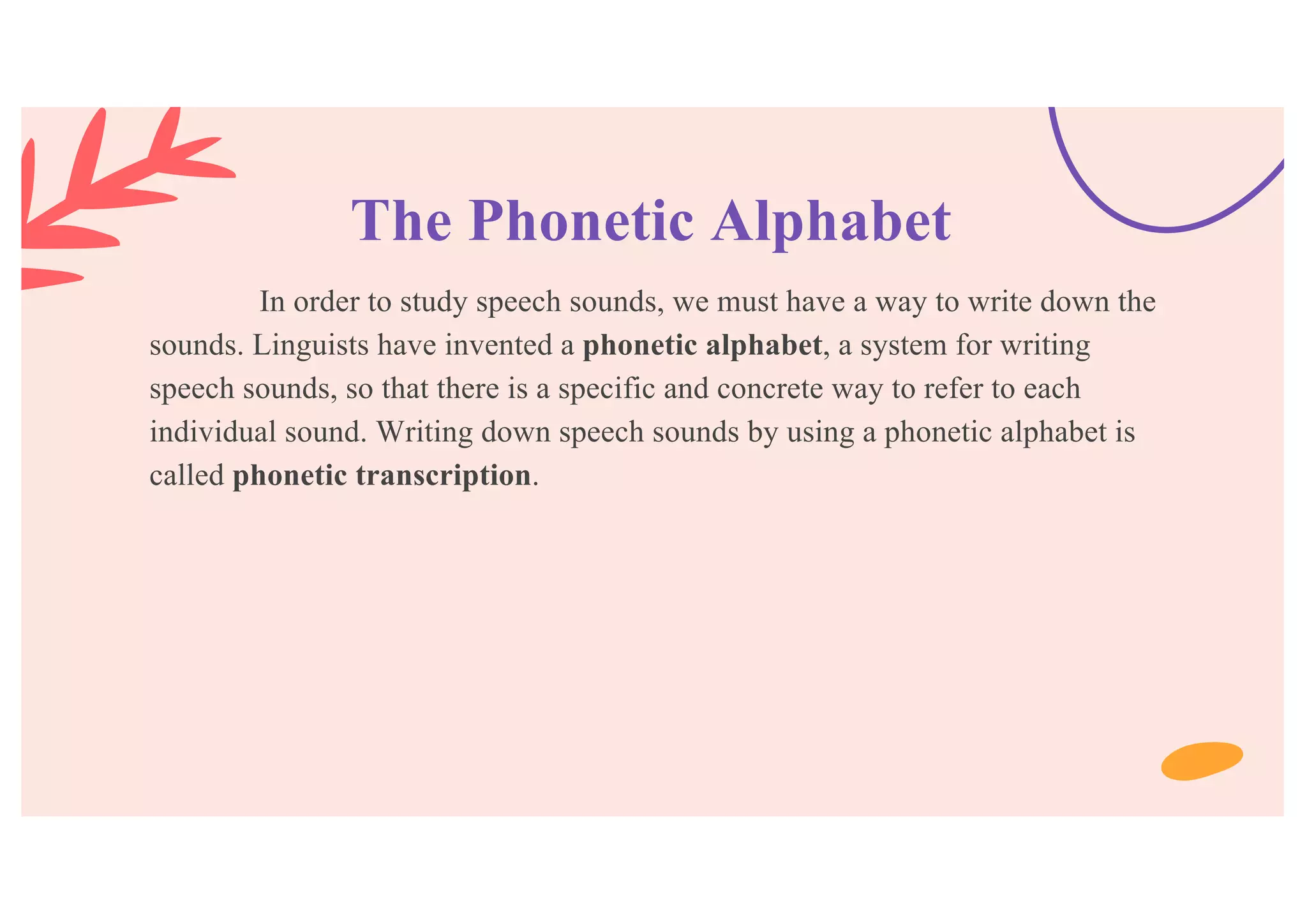 Chapter 1 phonetics for student 02 | PPT