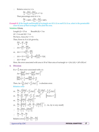 class 11 physical quantities | PDF