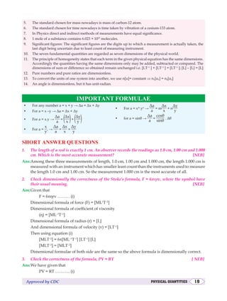 class 11 physical quantities | PDF
