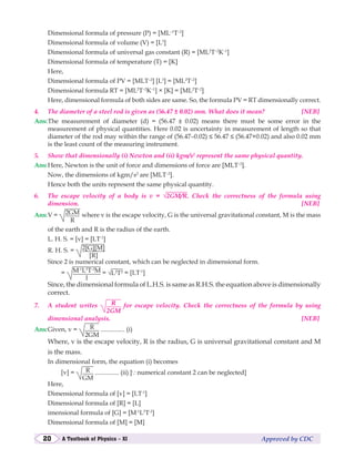 class 11 physical quantities | PDF