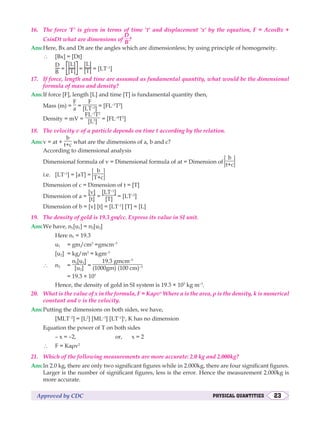 class 11 physical quantities | PDF