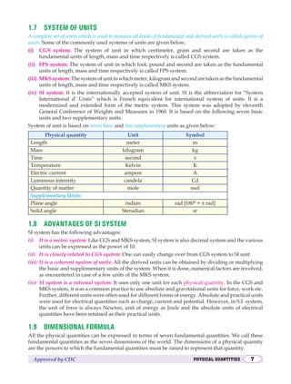 class 11 physical quantities | PDF
