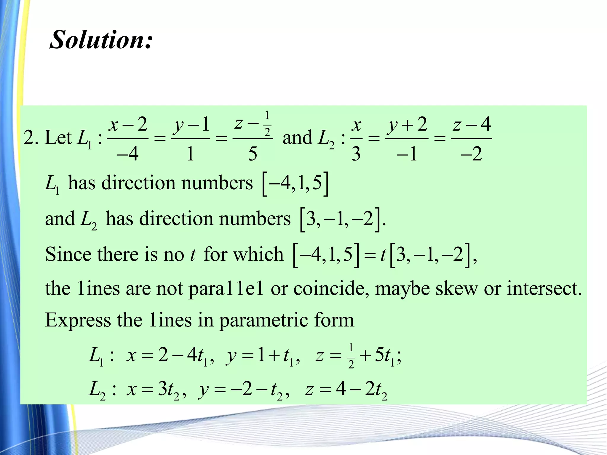Applied Calculus Chapter 1 polar coordinates and vector | PPTX