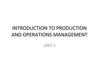 Chapter 1 pom | PPT