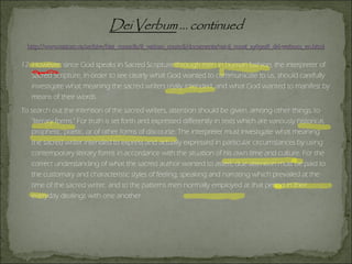 Catholic Interpretation of the Scriptures | PPT