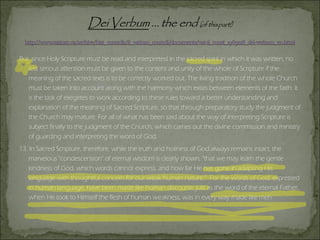 Catholic Interpretation of the Scriptures | PPT