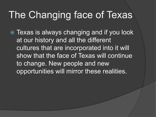 Texas Chapter 1 powerpoint | PPTX