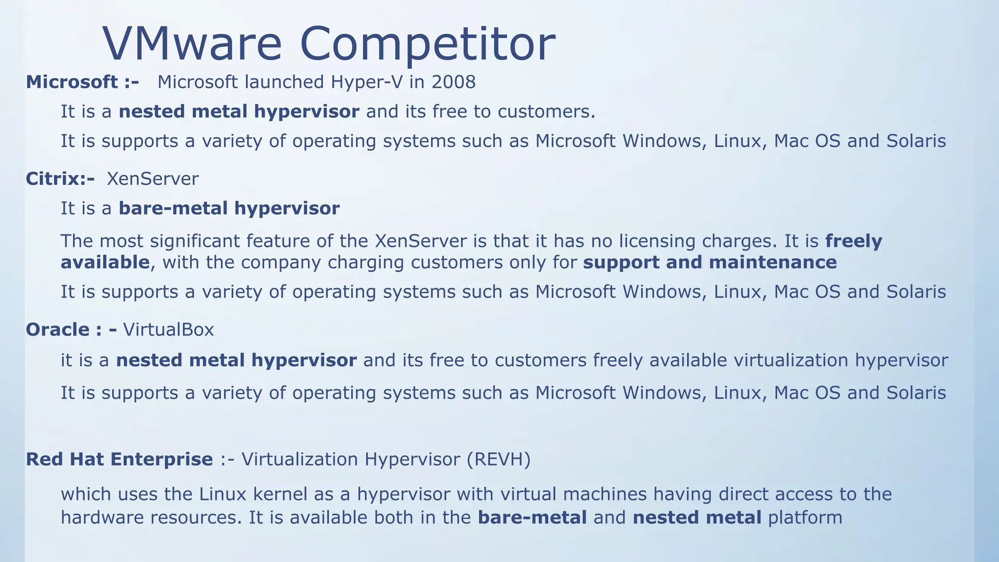 VMware virtualization toipcs ESX and ESXI architecture | PPTX | Operating Systems | Computer ...