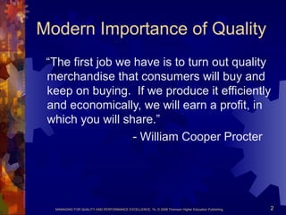 Chapter 1 Introduction to Quality Managi | PPT