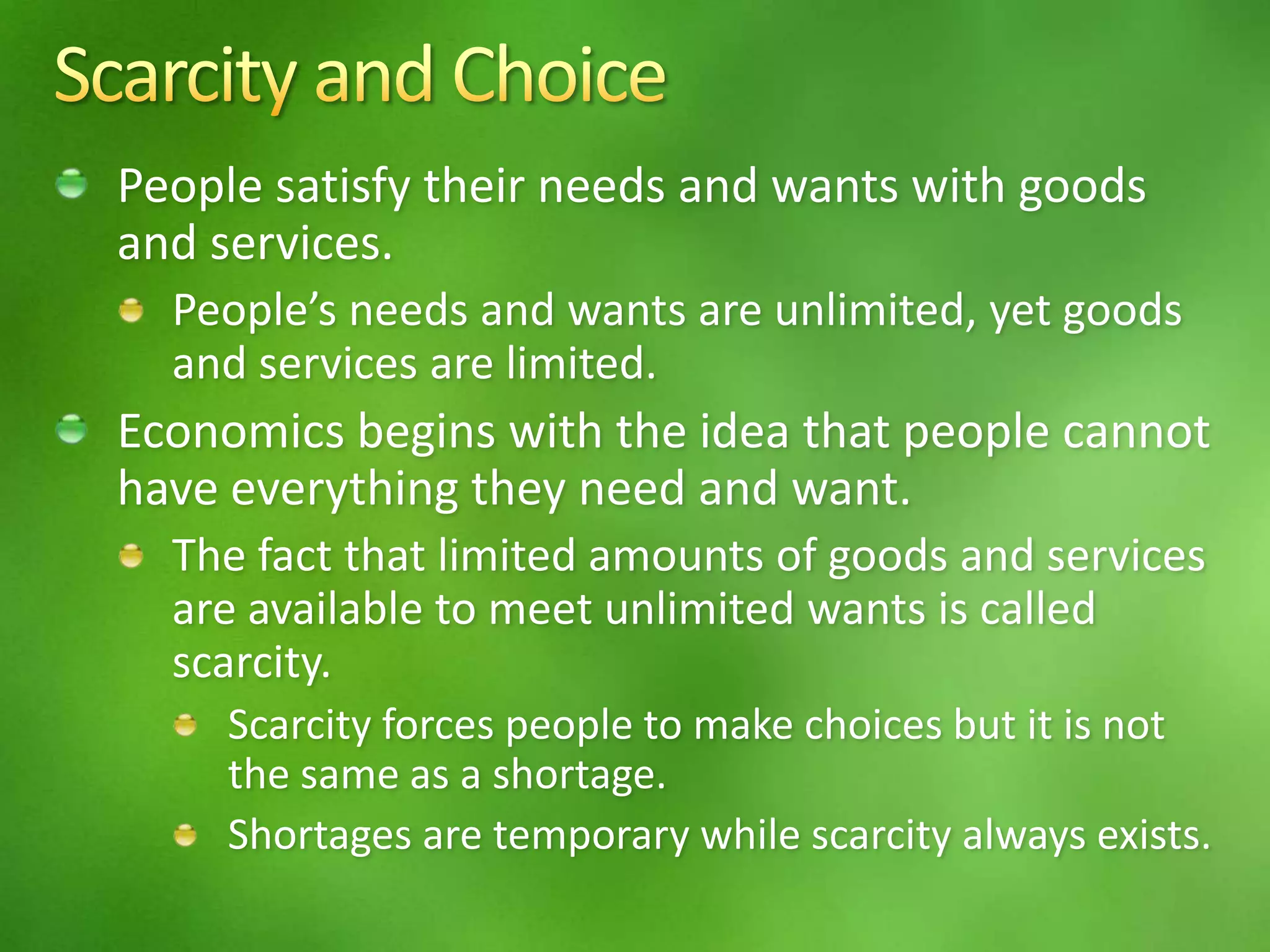 Economics: Chapter 1 | PPTX