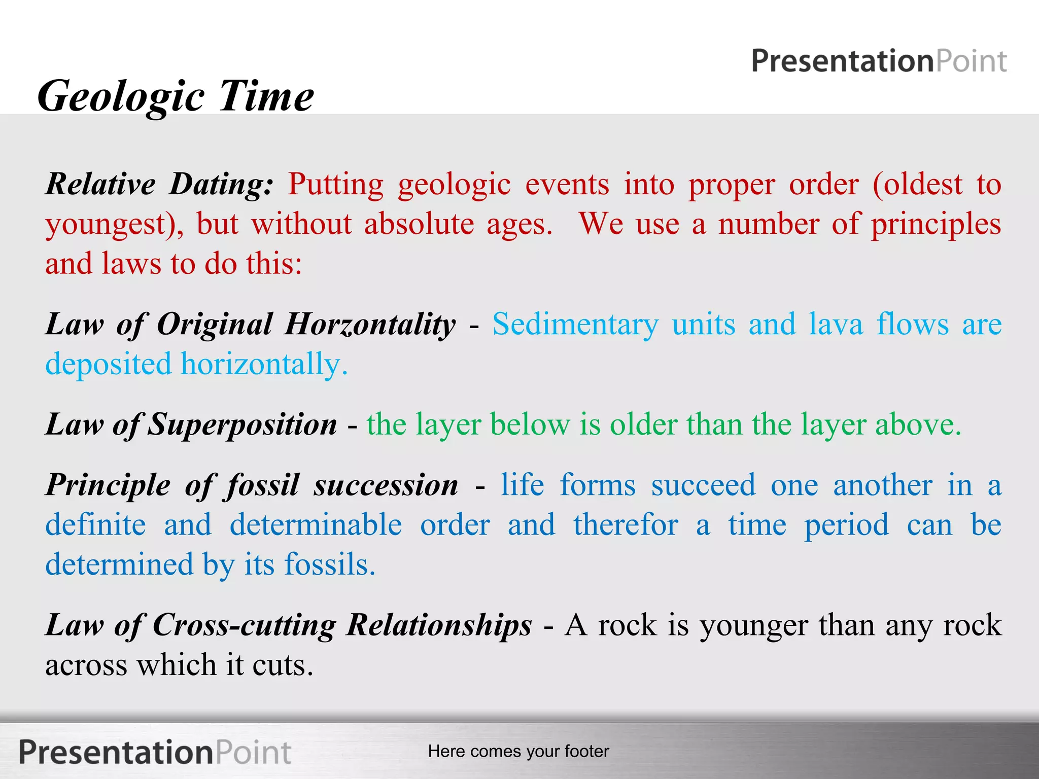 Chapter 1 principle of geology 1 meeting | PPT
