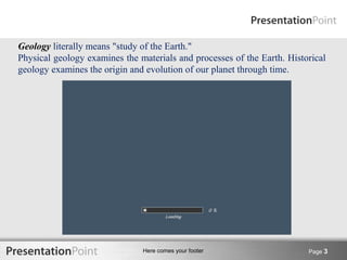 Chapter 1 principle of geology 1 meeting | PPT
