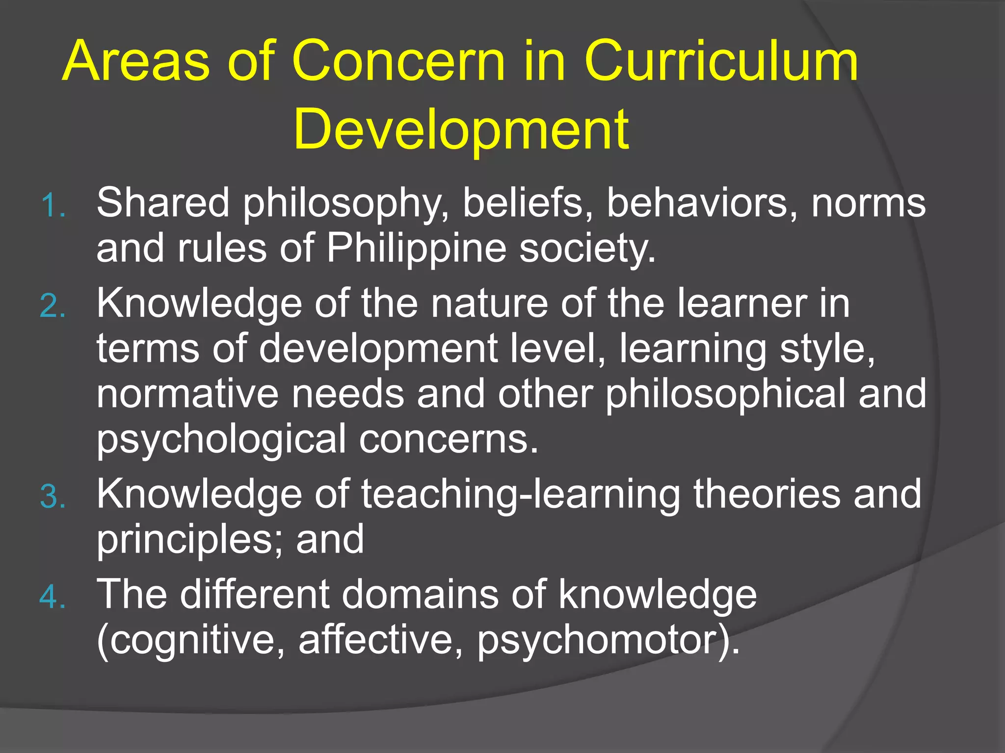 Chapter 1 principles and theories in curriculum development | PPTX