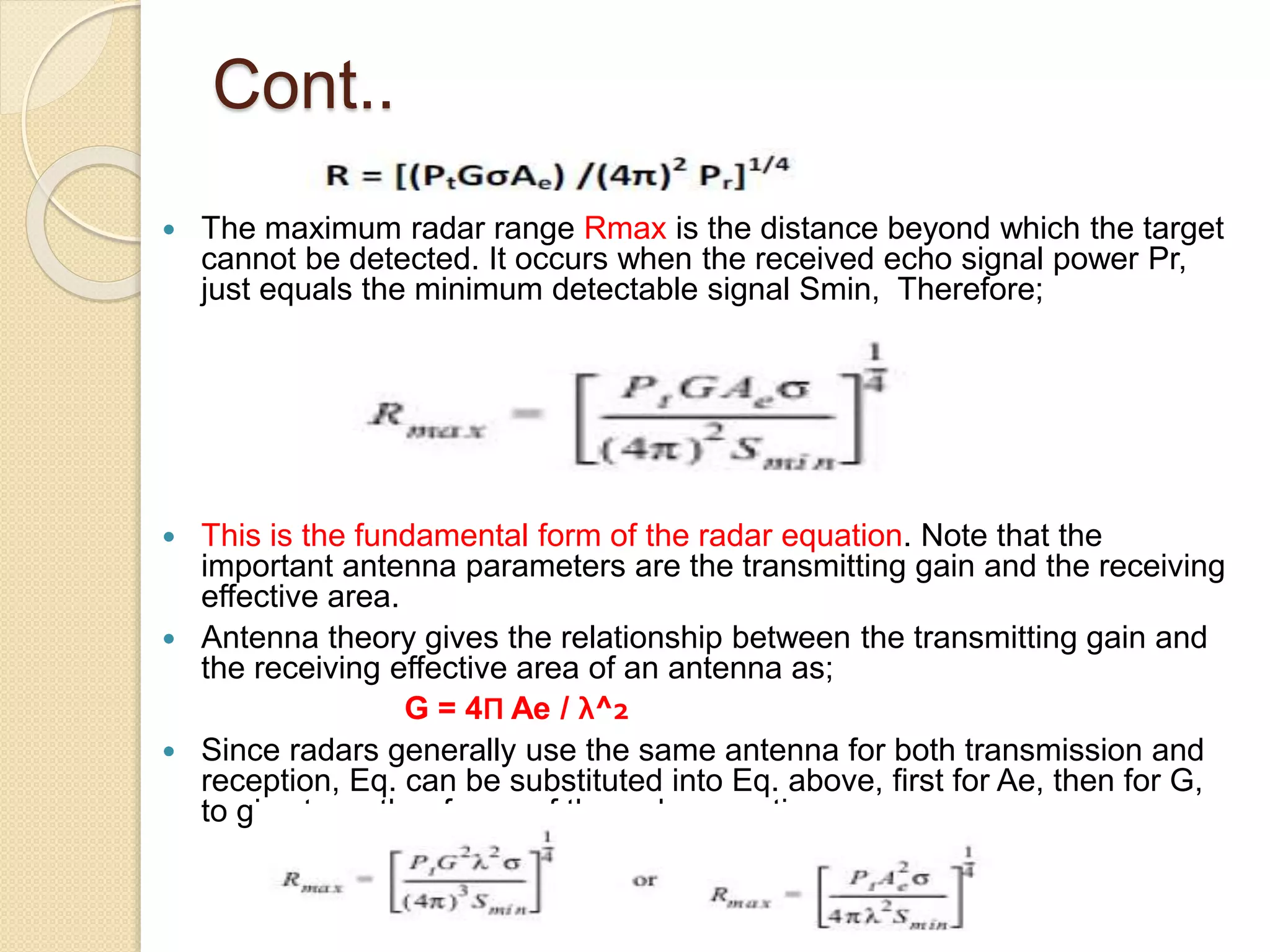CHAPTER 1 PRINCIPLES OF RADAR.pptx