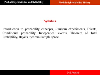 Chapter1_Probability , Statistics Reliability | PDF