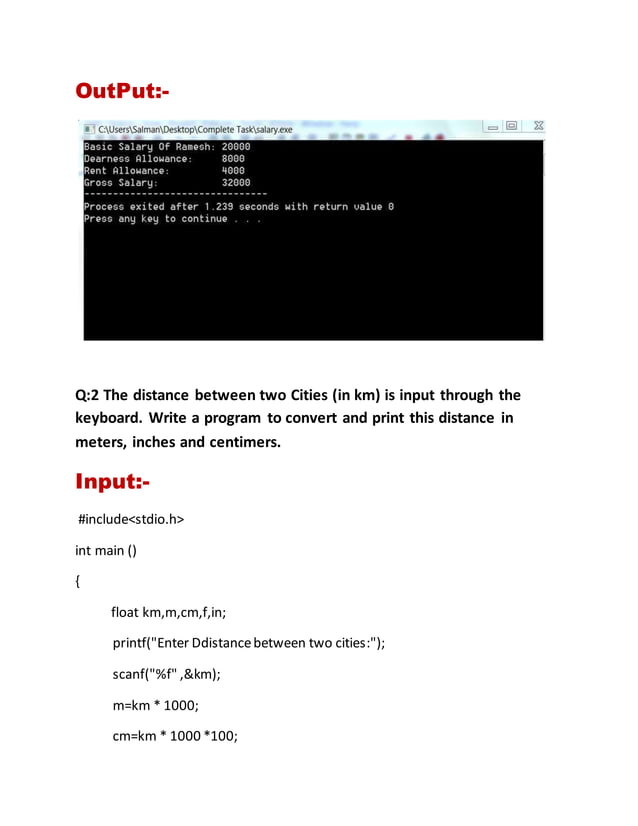 Chapter 1 Programming Fundamentals Assignment Docx