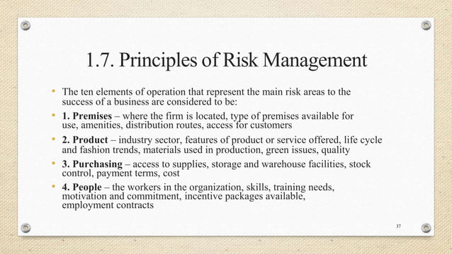 Chapter One - Project Risk Management Notes | PPTX