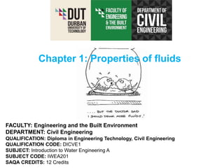 Chapter 1 properties of fluids | PPTX