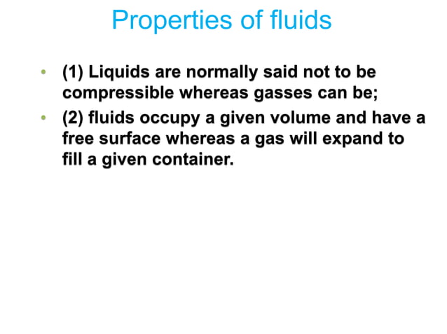 Chapter 1 properties of fluids | PPTX