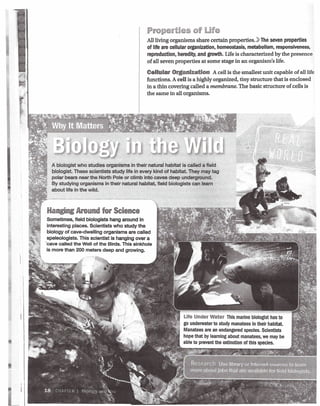 Chapter 1 properties of life | PDF