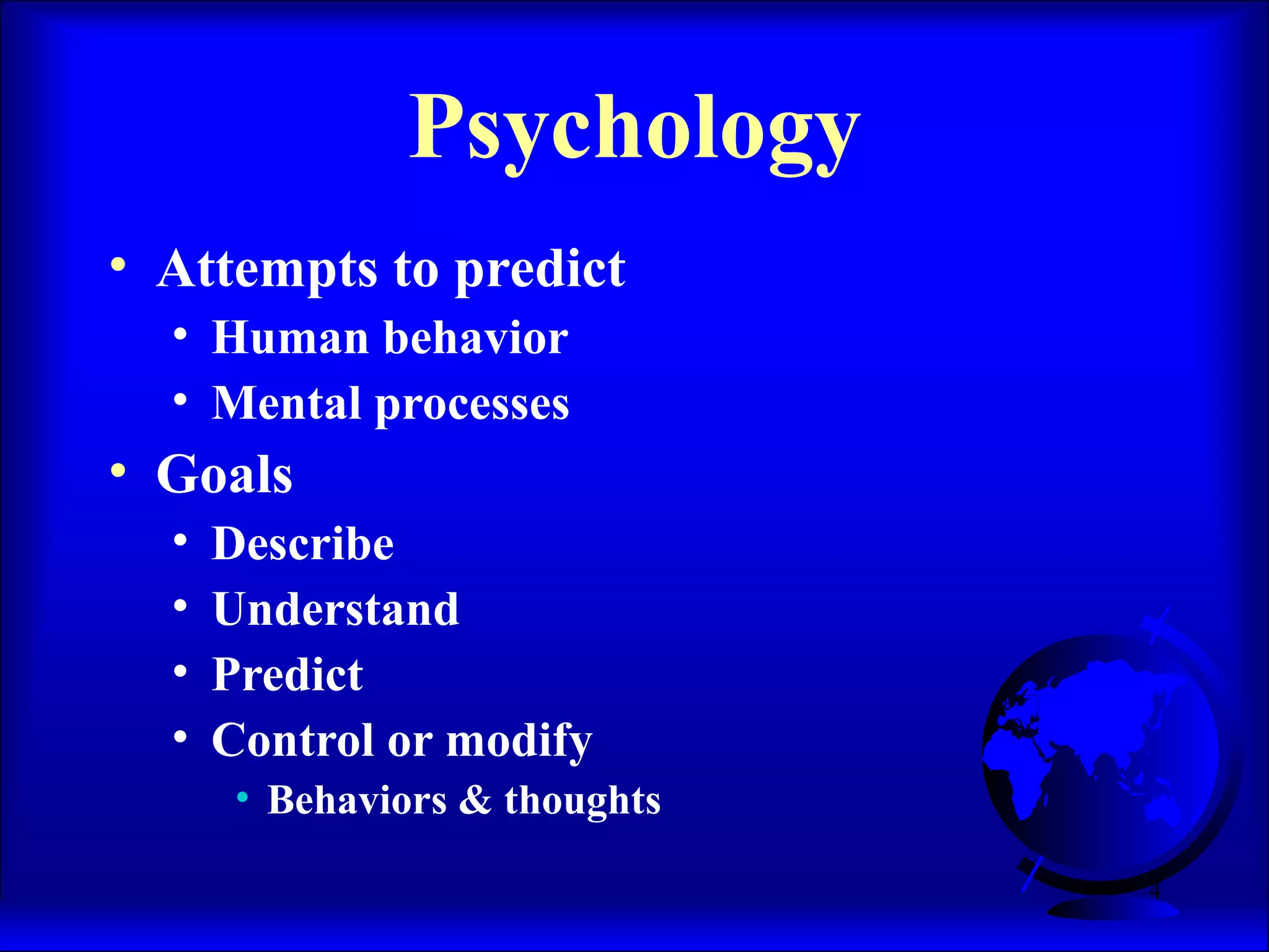 Psychology, Chapter 1 | PPT | Science