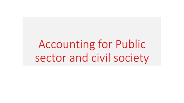 CHAPTER 1 public sector | PDF | Non-Profit Organizations | Industries