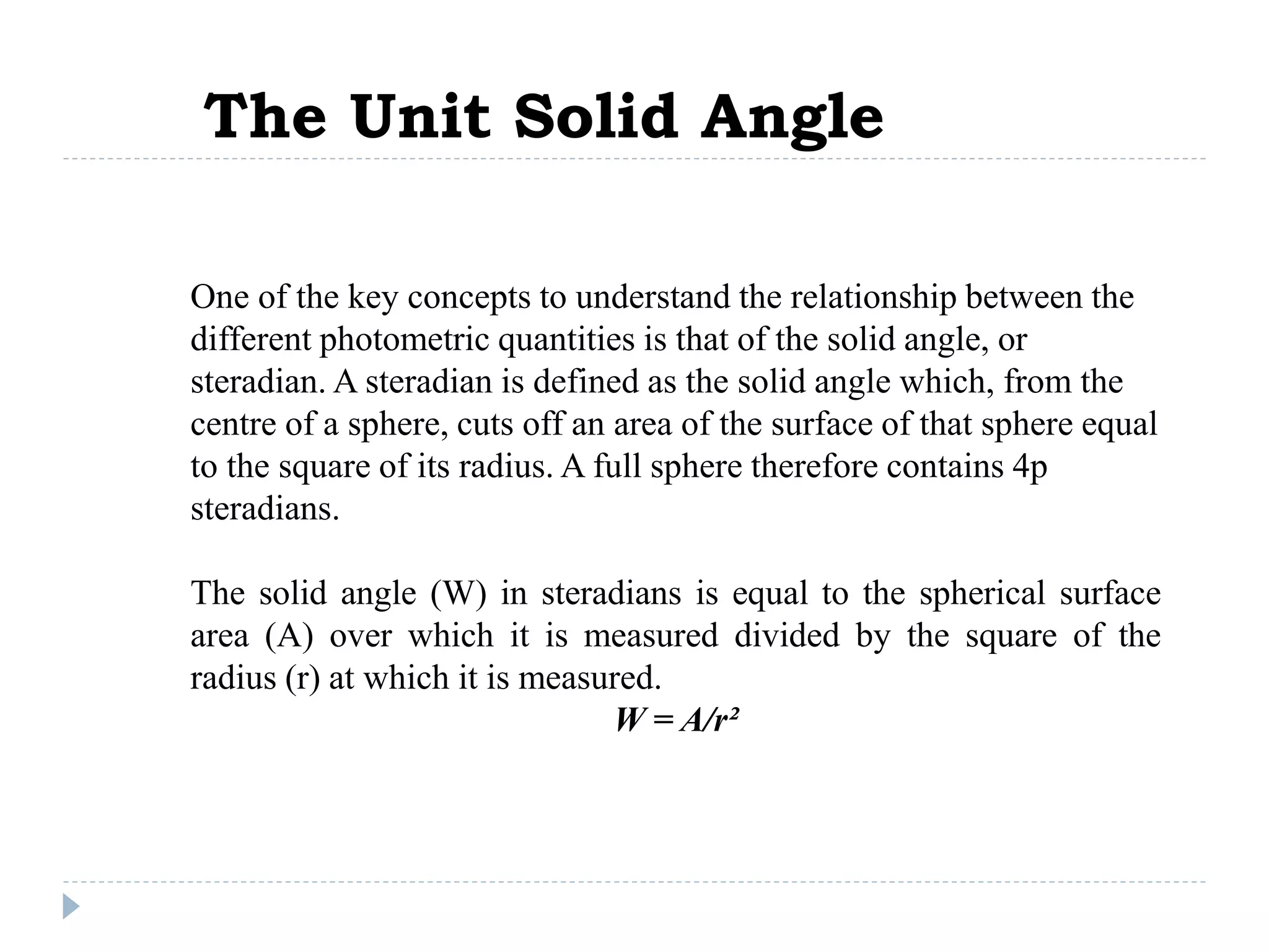 Chapter 1 radiometry_and_photometry | PPT