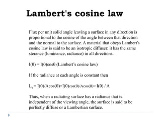 Chapter 1 radiometry_and_photometry | PPT