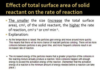 Chapter 1 : Rate of Reaction | PPSX