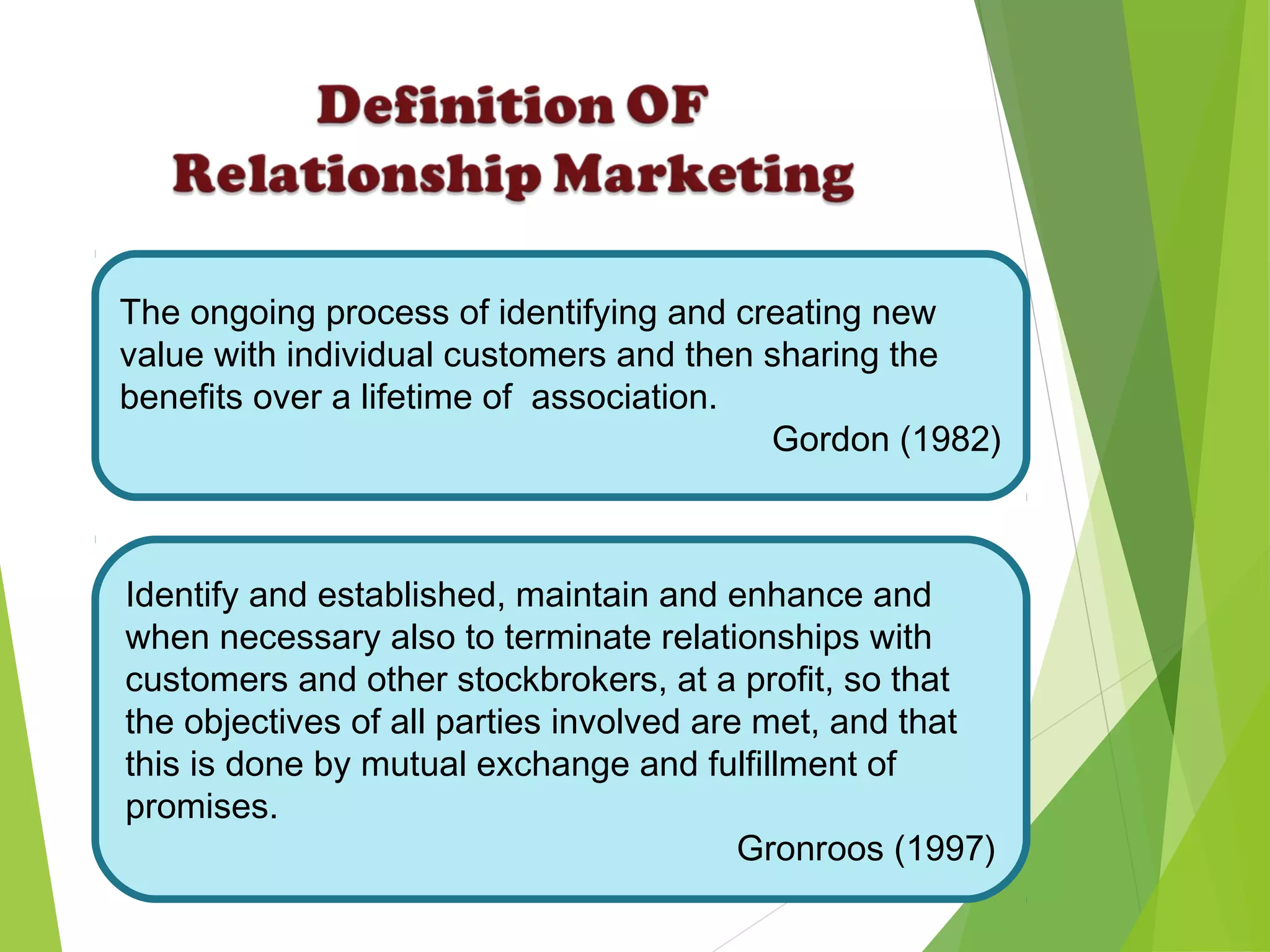 Relationship Marketing Basic Concepts | PPT | Marketing and Advertising | Business