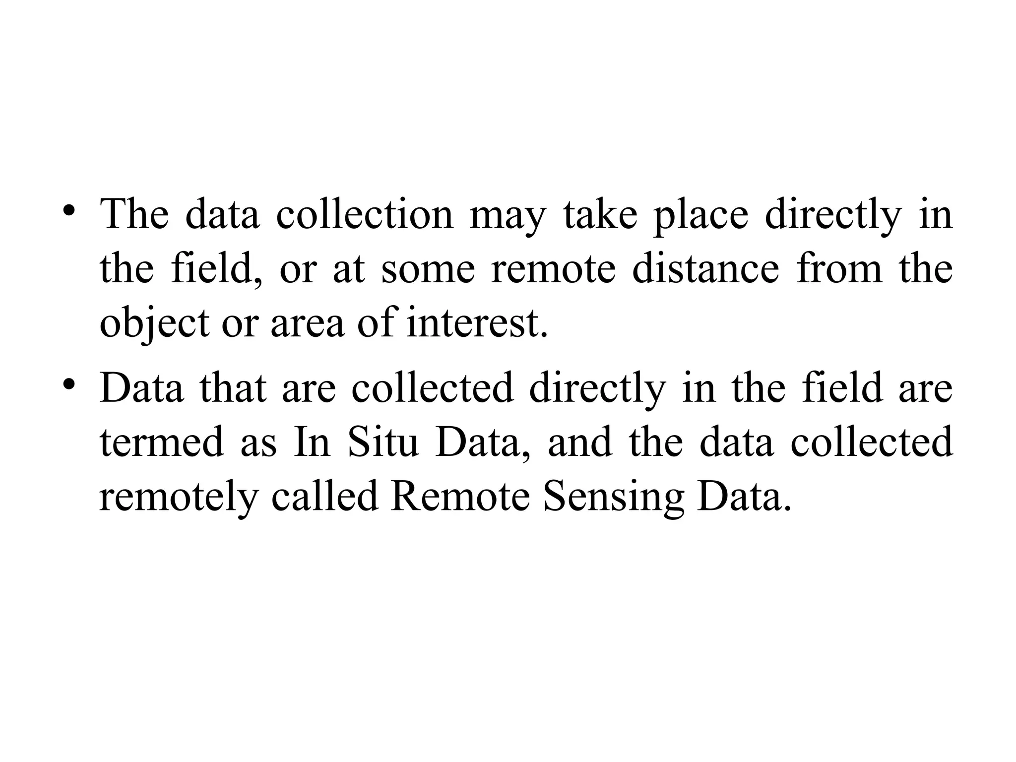 Chapter 1 (Introduction to remote sensing) | PPT