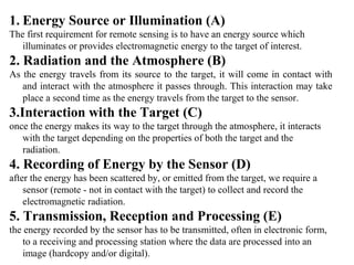 Chapter 1 (Introduction to remote sensing) | PPT