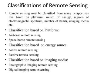 Chapter 1 (Introduction to remote sensing) | PPT