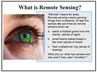 Chapter 1 (Introduction to remote sensing) | PPT