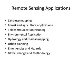 Chapter 1 (Introduction to remote sensing) | PPT