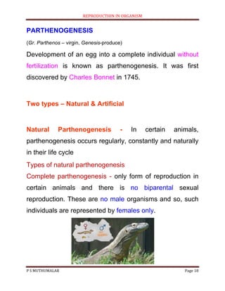 Chapter 1 reproduction in organism | PDF